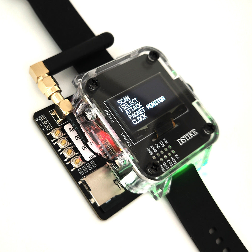 DSTIKE Deauther Watch Z | ESP8266 + Atmega32u4 Development Watch