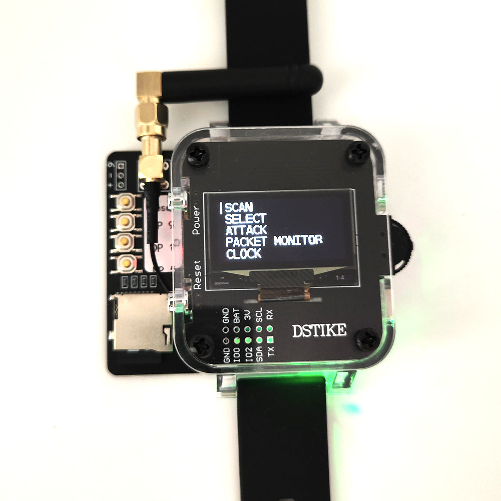DSTIKE Deauther Watch Z | ESP8266 + Atmega32u4 Development Watch