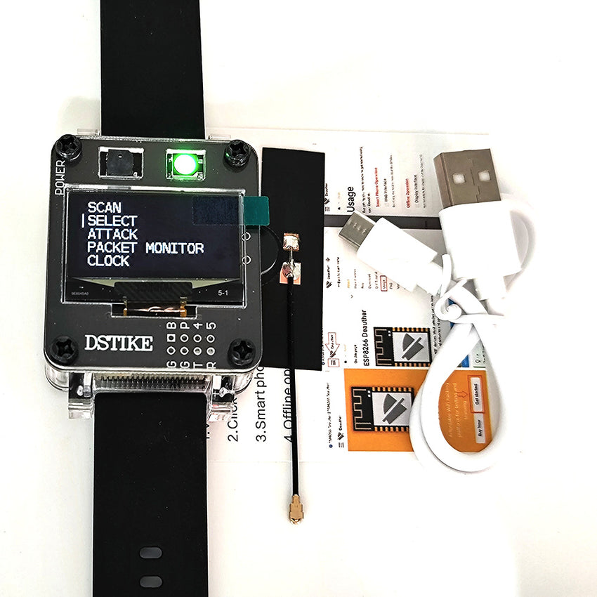 DSTIKE Deauther Watch X | ESP8266 Development Watch